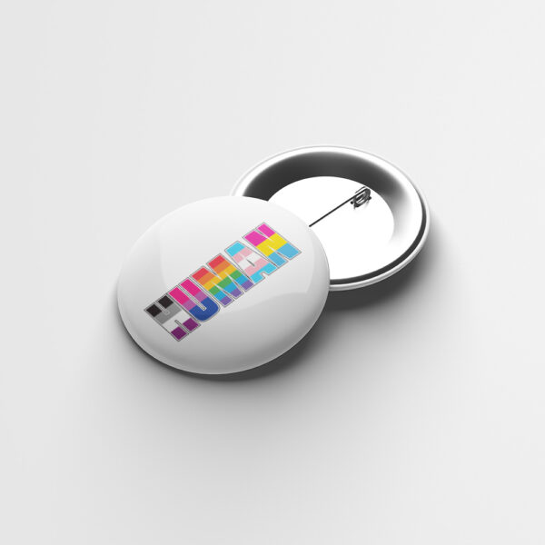 Human Badge - Rainbow Republic