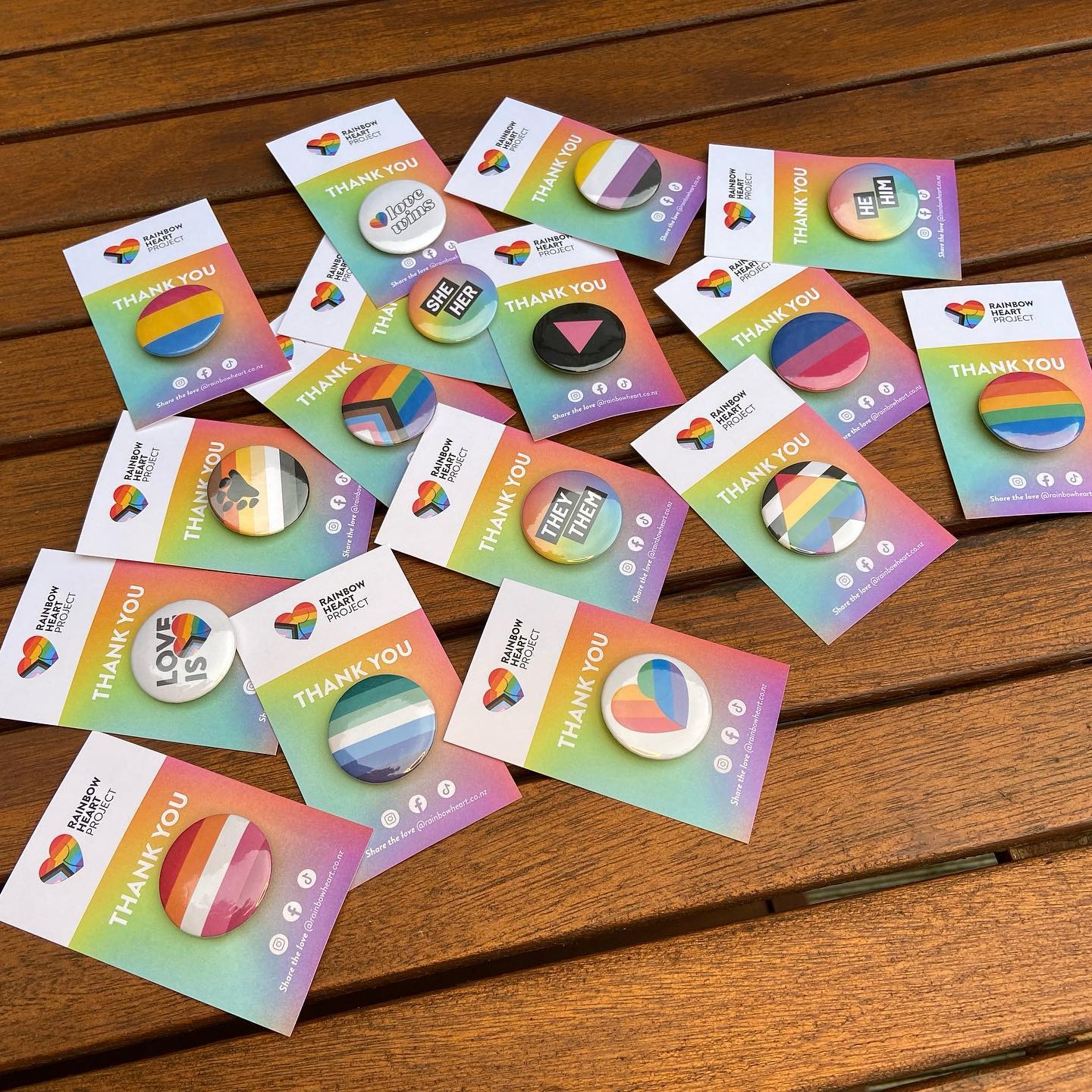 Straight Rainbow Ally Badge - Rainbow Republic