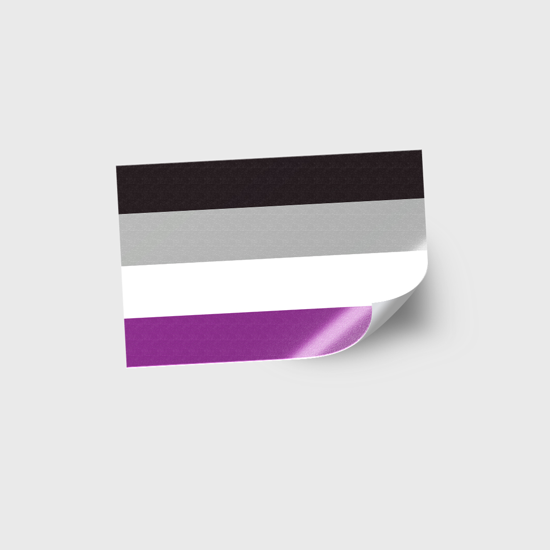 Asexual Pride Sticker - Rainbow Republic