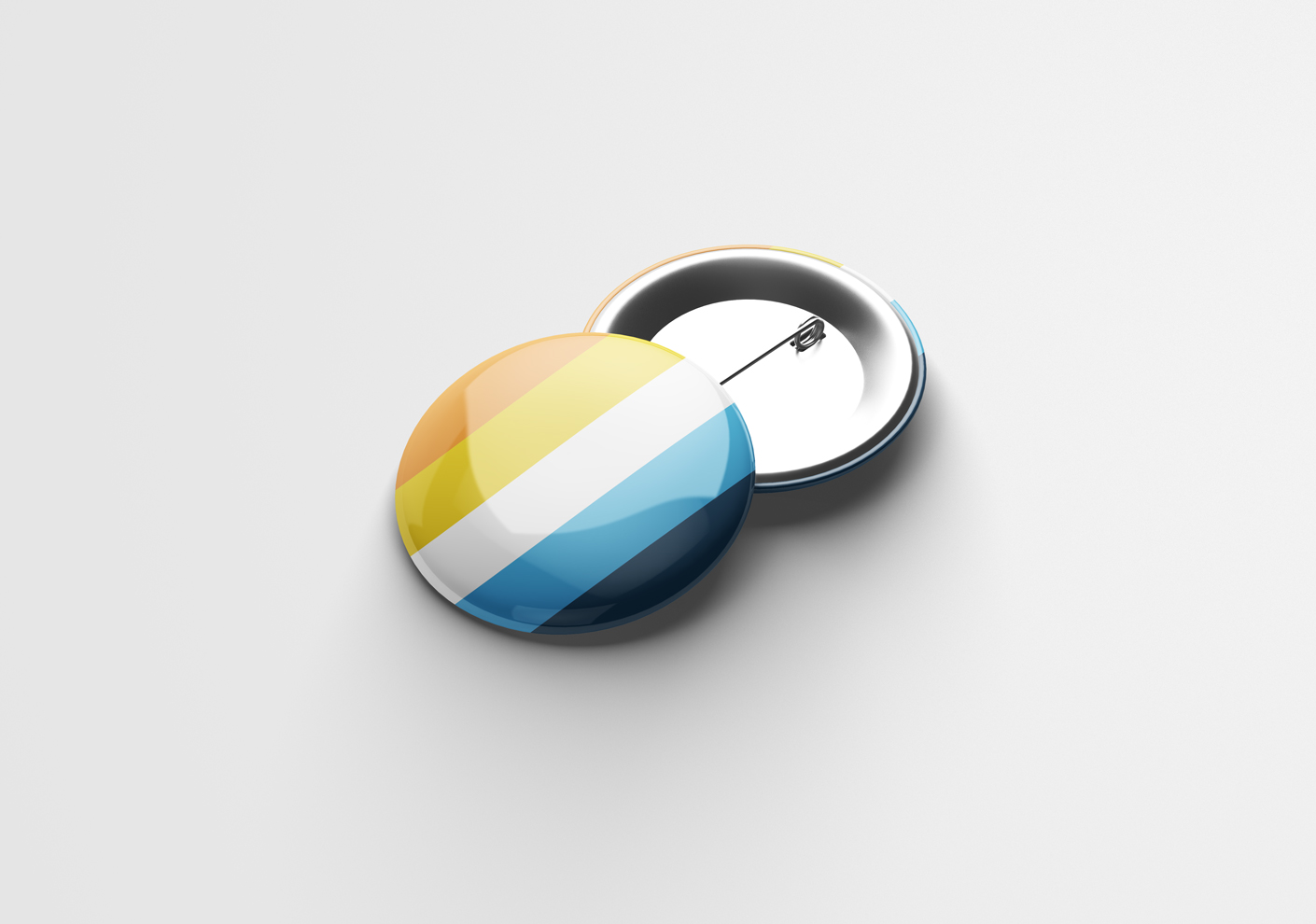 Aromantic Asexual (Aroace) Pride Badge - Rainbow Republic