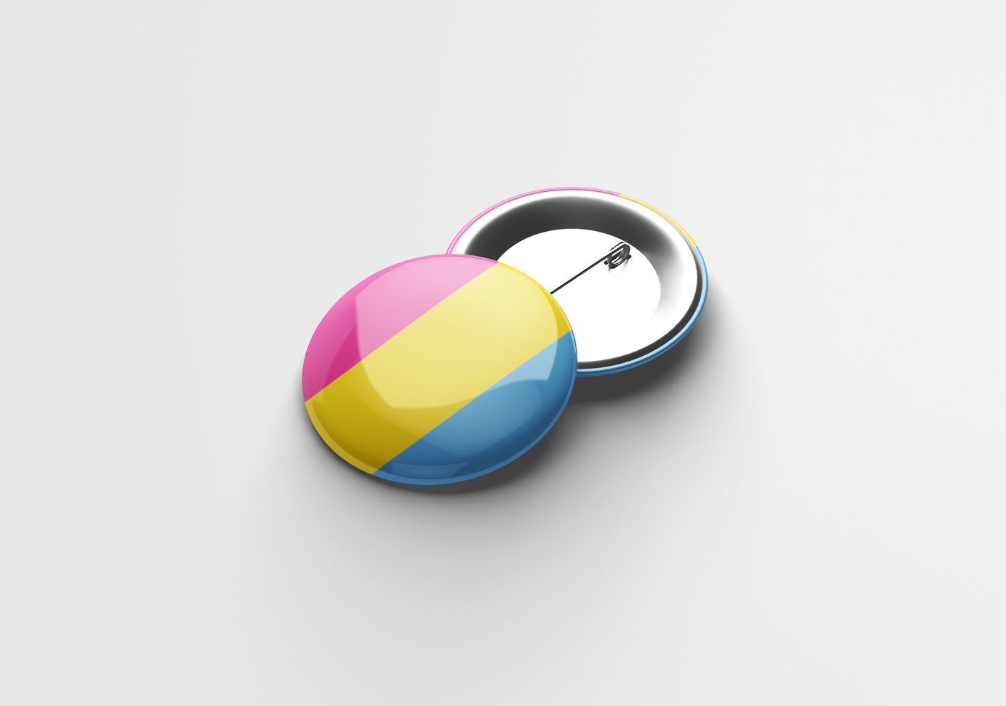 Pansexual (Pan) Pride Badge - Rainbow Republic
