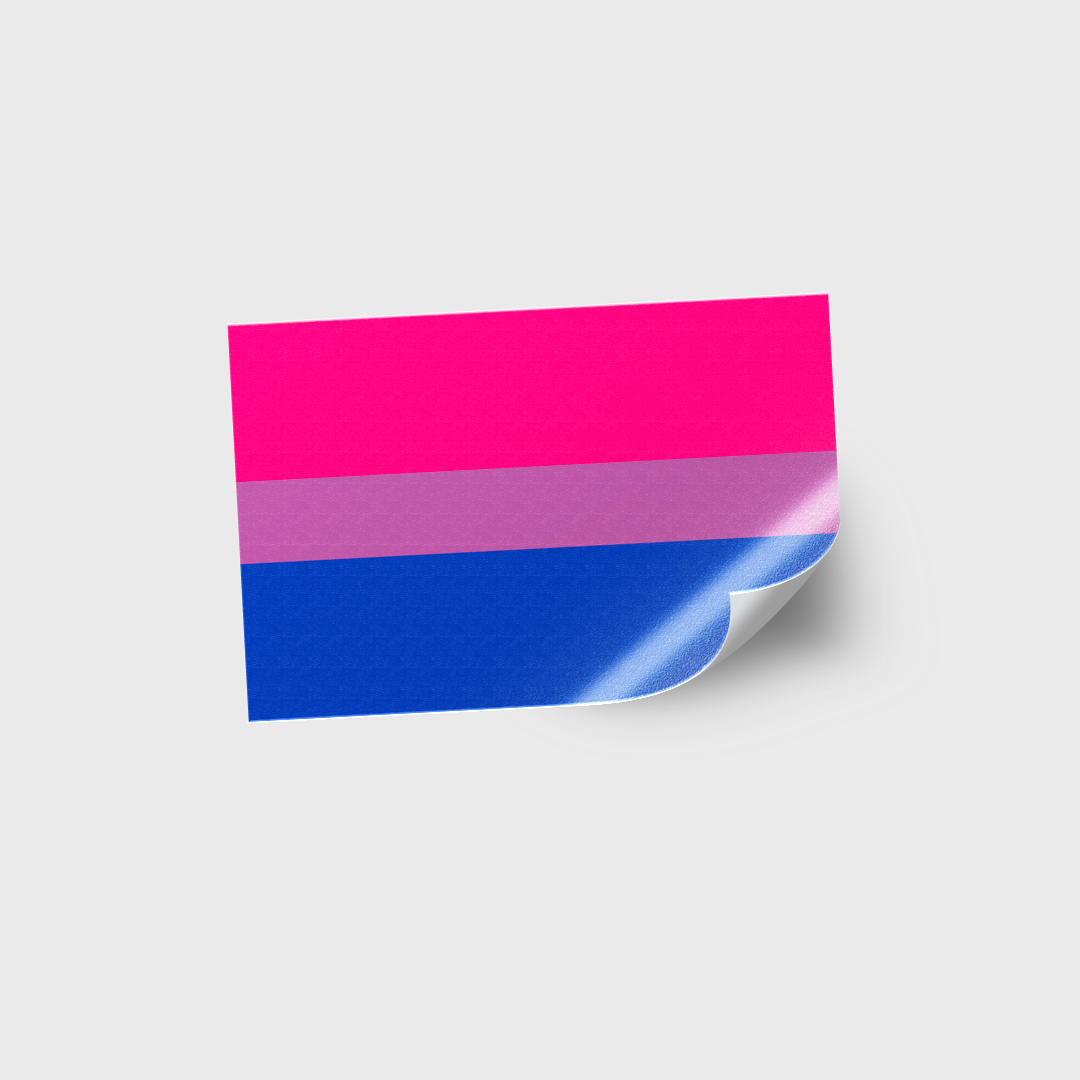 Bisexual Pride Paper Sticker - Rainbow Republic