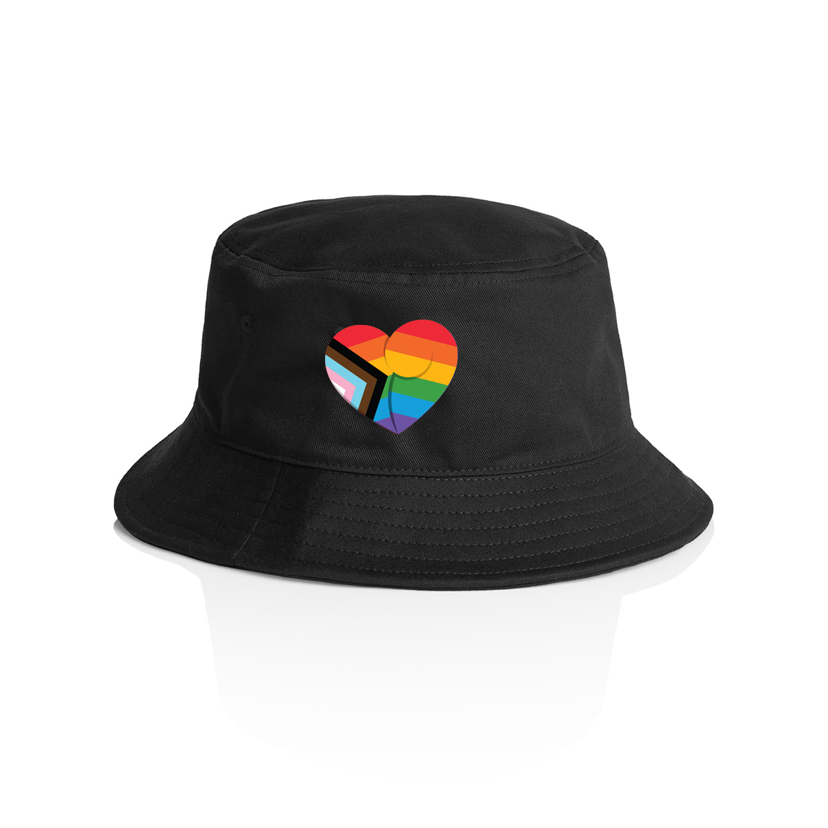 Progress Heart Bucket Hat - Rainbow Republic