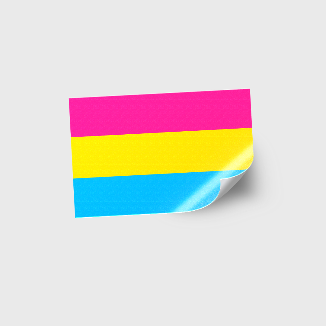 Pansexual (Pan) Pride Sticker - Rainbow Republic