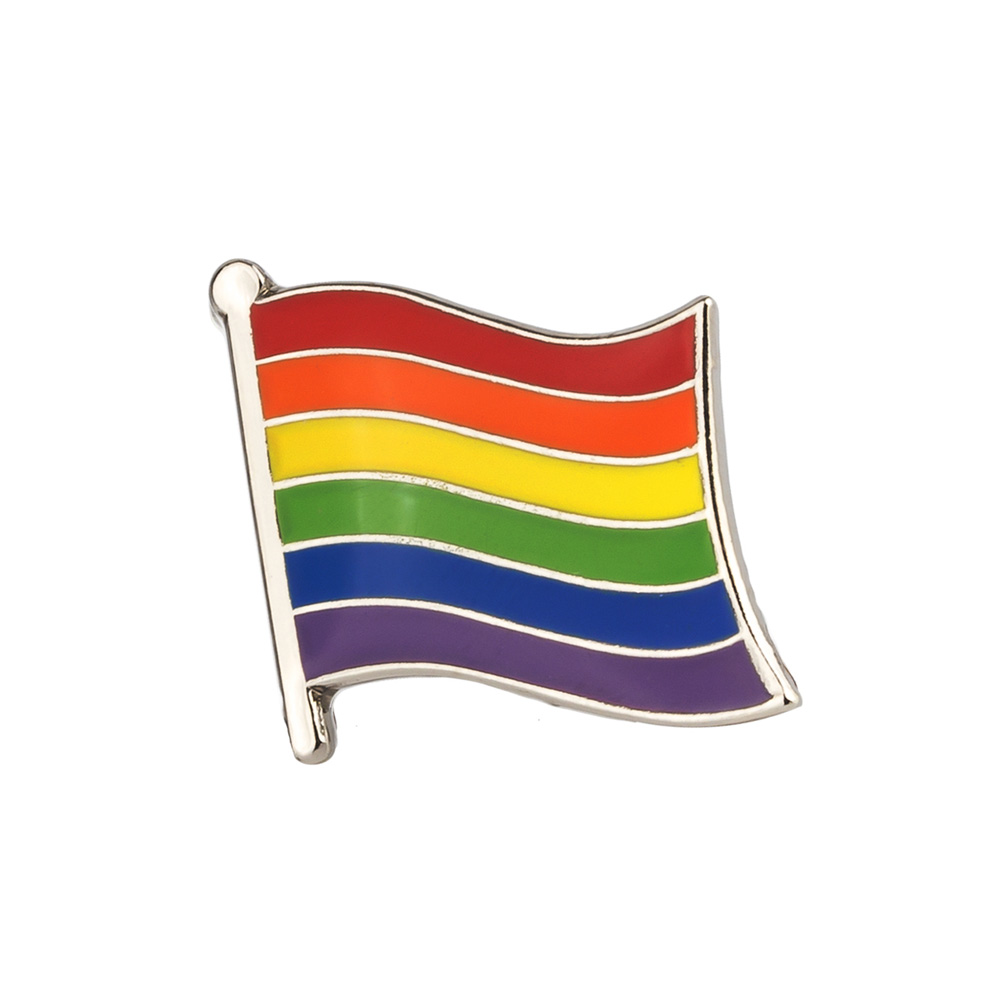 Rainbow Pride Waving Flag Pin - Rainbow Republic