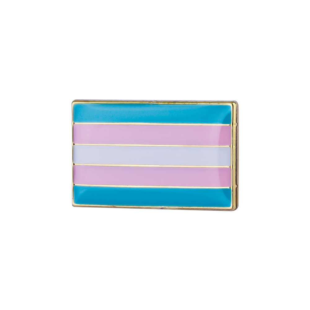 Transgender (Trans) Enamel Pin - Rainbow Republic