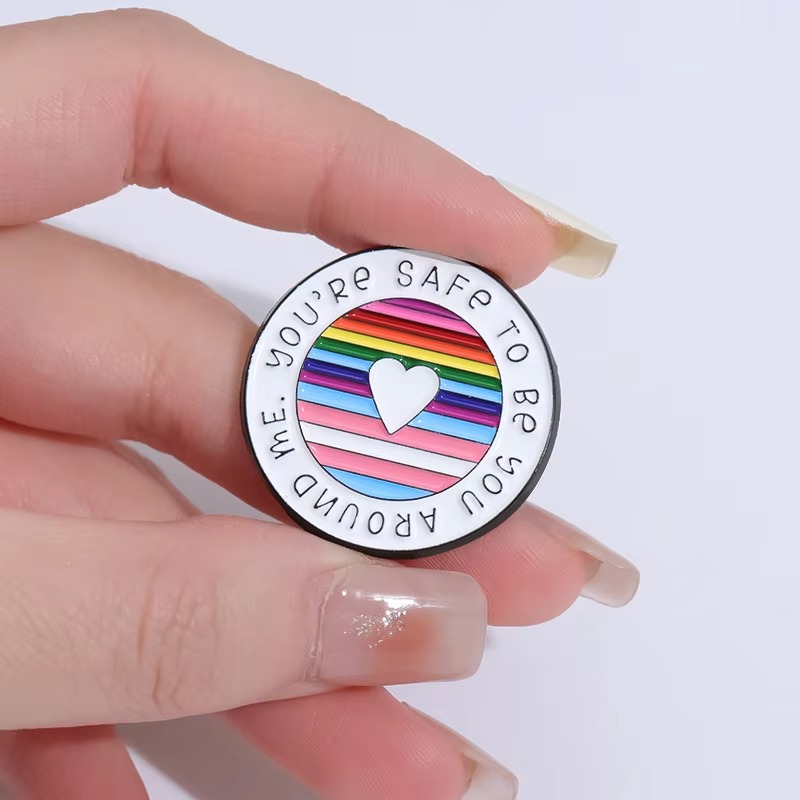 Safe to be You Enamel Pin - Small - Rainbow Republic