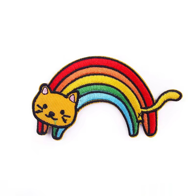 Rainbow Kitty Iron-on Patch - Rainbow Republic